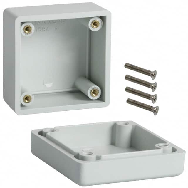 BOX ABS GRAY 2.21""L X 2.21""W 1594AGY Hammond Manufacturing製｜電子部品・半導体 ...