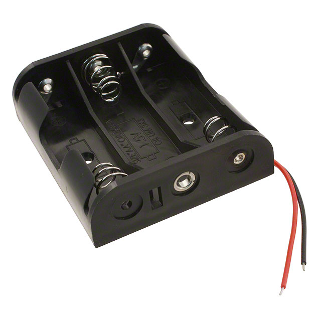 BATT HOLDER AA 3 CELL 6" LEADS BH3AAW MPD (Memory Protection Devices)製 ...