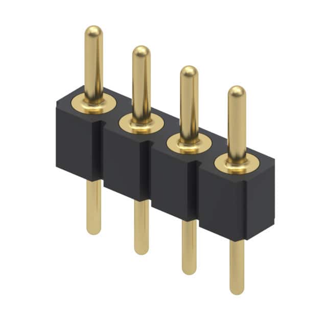 CONN HEADER VERT 4POS 2.54MM 800-10-004-10-002000 Mill-Max ...