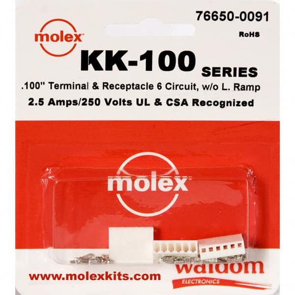 KIT CONN .100 KK SERIES 6 CIRC 0766500091 モレックス製｜電子部品・半導体通販のマルツ