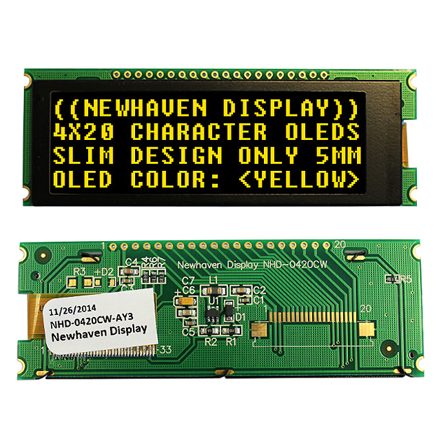 LCD MODULE 80 DIG 20 X 4 PASSIVE NHD-0420CW-AY3 Newhaven Display製｜電子部品 ...