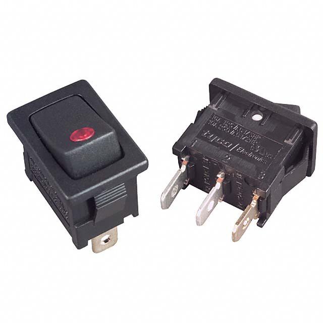 SWITCH ROCKER SPST 16A 125V PRASB2-16F-BBR00 ALCOSWITCH Switches / TE ...