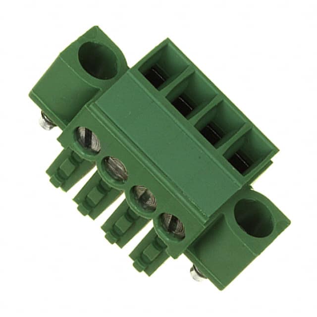 TERM BLOCK PLUG 4POS STR 3.5MM 284510-4 AMP Connectors / TE ...