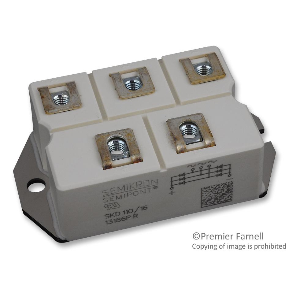 BRIDGE RECT THREE 110A 1.6KV PANEL SKD 110/16 SEMIKRON製｜電子部品・半導体通販のマルツ