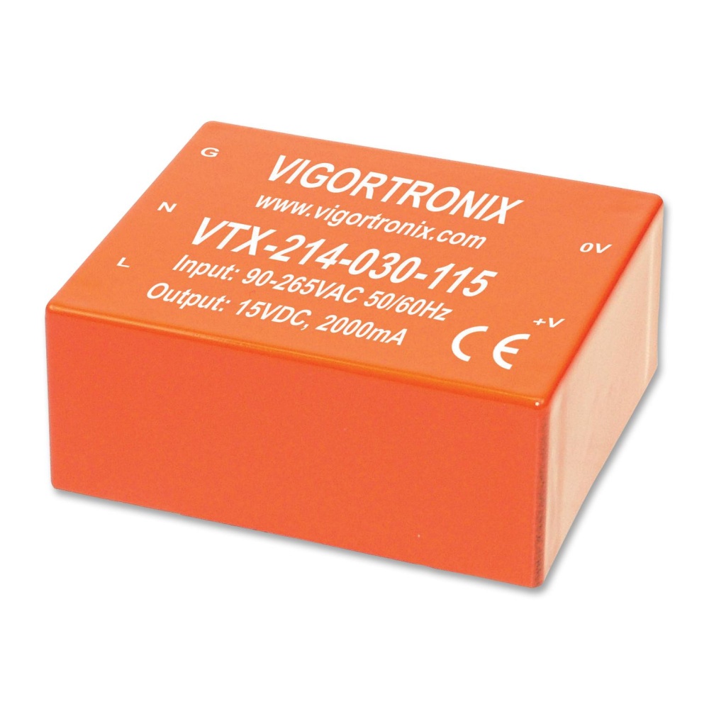 POWER SUPPLY AC-DC 24V 1.25A VTX-214-030-124 VIGORTRONIX製｜電子部品・半導体通販のマルツ
