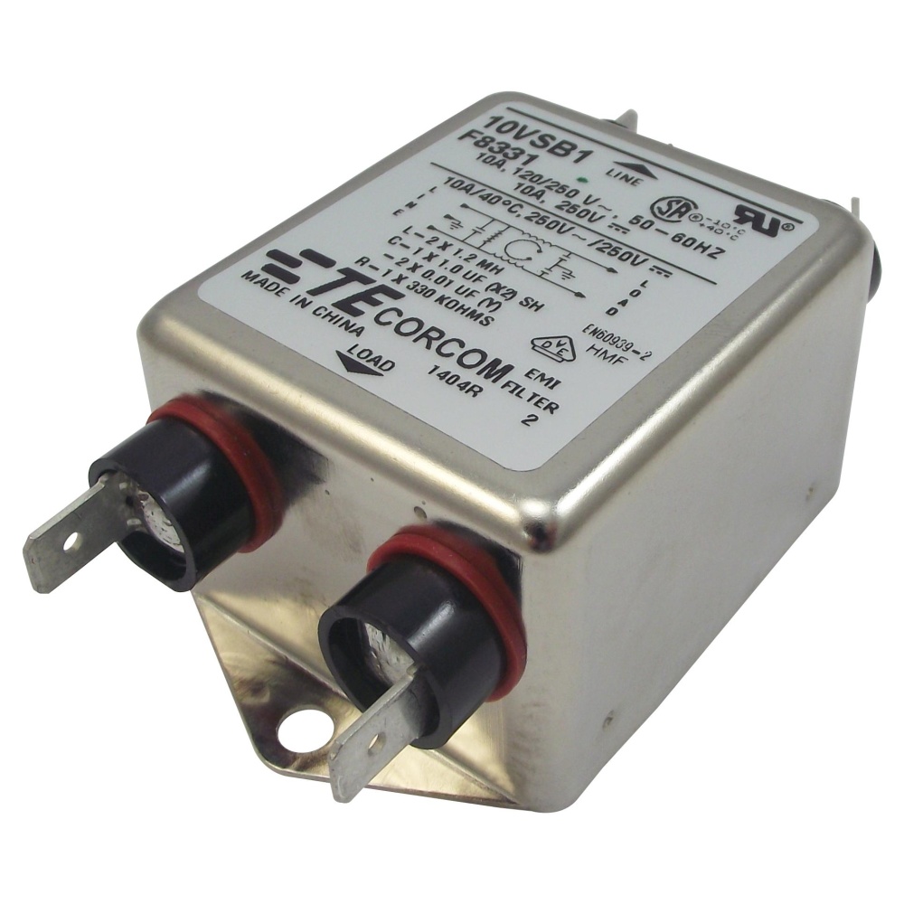POWER LINE FILTER EMI/RFI 20A 360UA 20ESB1 TE Connectivity(Tyco ...
