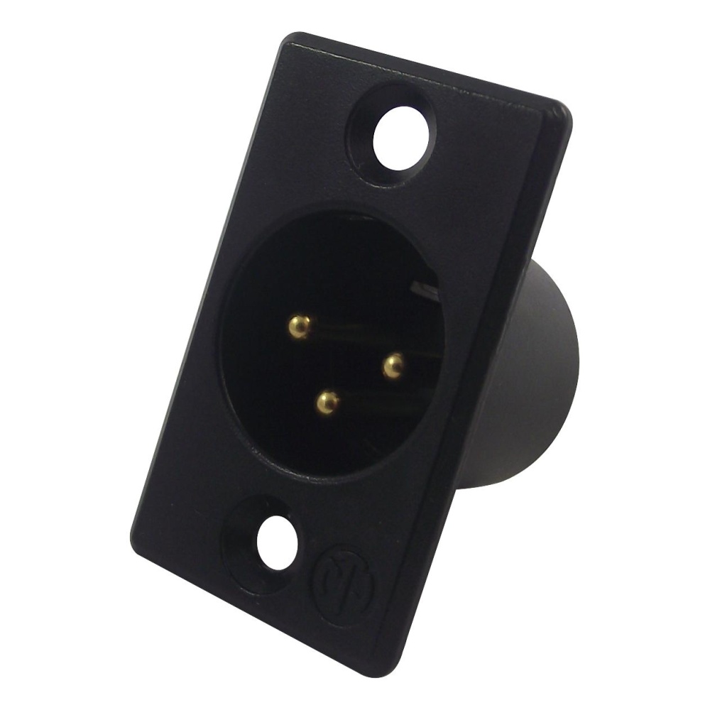PLUG XLR PANEL BLACK 3POLE NC3MP-B ノイトリック(NEUTRIK)製｜電子部品・半導体通販のマルツ