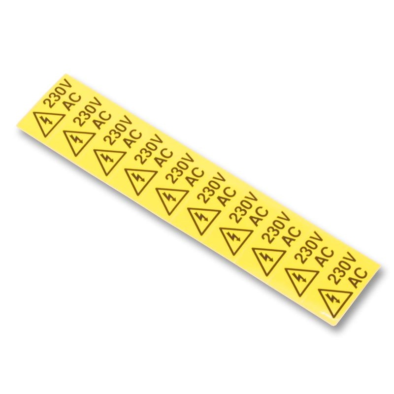 LABEL 230VAC CARD OF 10 13027 TE Connectivity(Tyco Electronics)製｜電子部品 ...