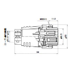 NETレセプタクル(シェルφ24・4極) NET-244-RF 七星科学研究所製｜電子部品・半導体通販のマルツ