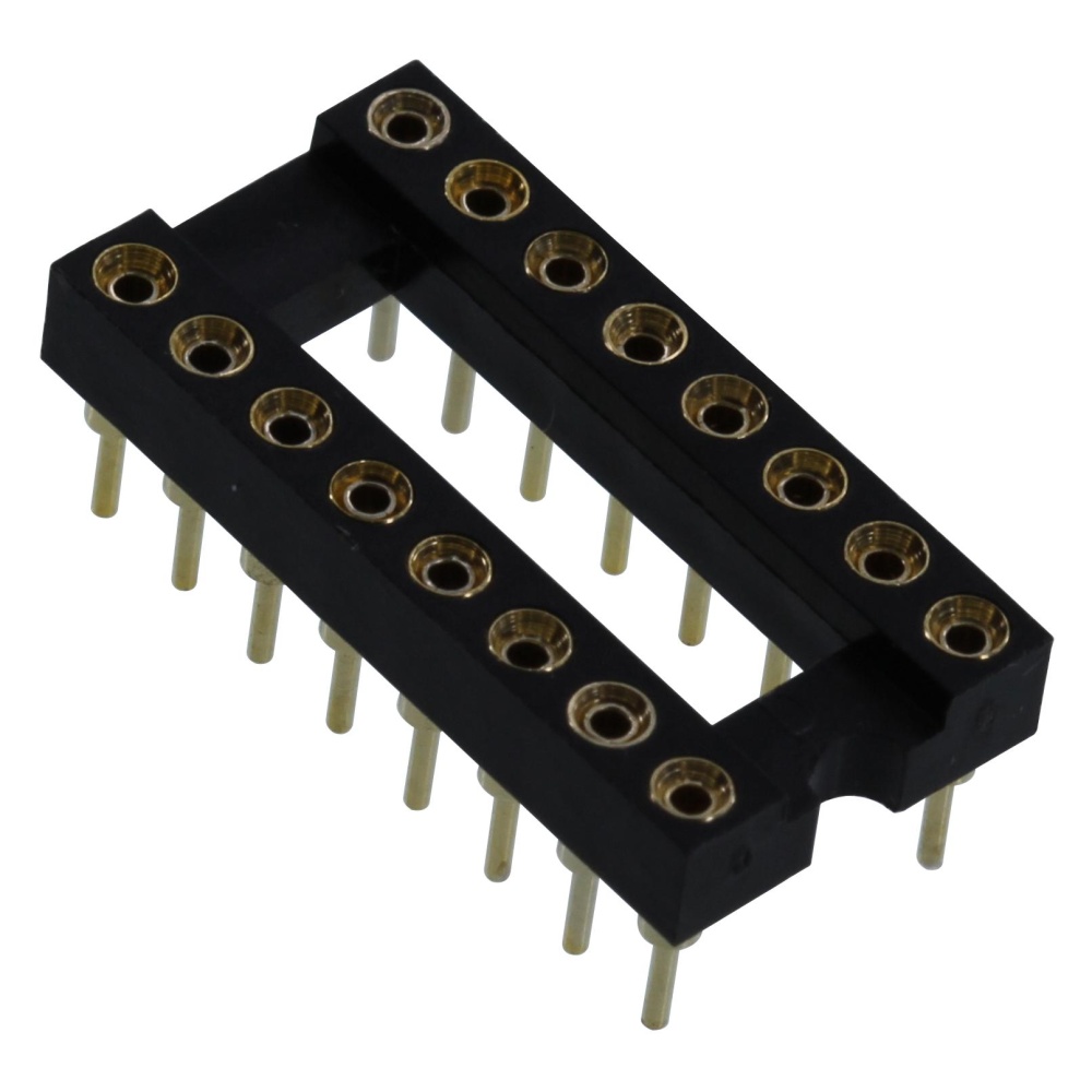 DIP SOCKET 16 POSITION THROUGH HOLE SPC15516 MULTICOMP製｜電子部品・半導体通販のマルツ