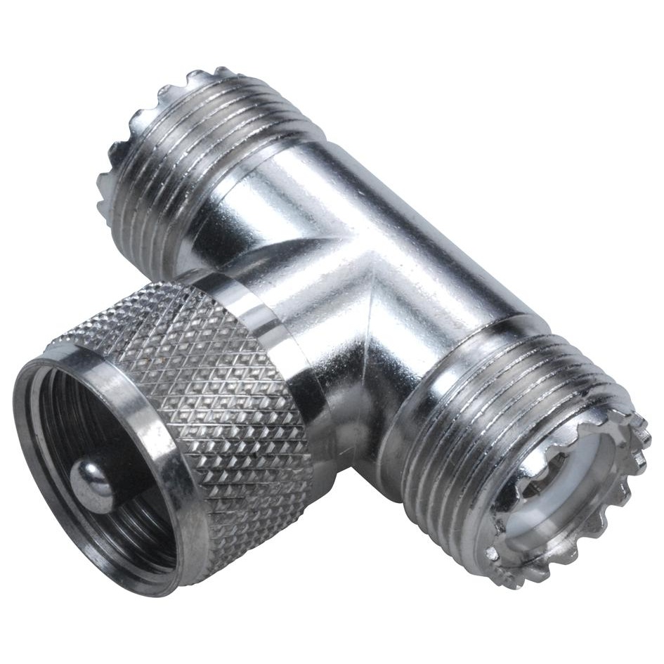 TEE ADAPTER 1 X UHF PLUG-2 X UHF JACK SPC15142 MULTICOMP製｜電子部品・半導体通販のマルツ