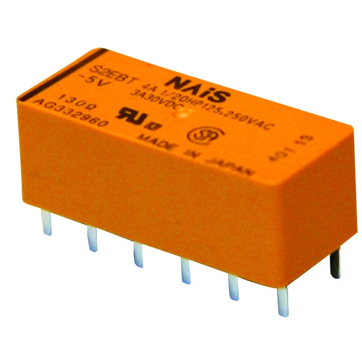 RELAY DPST 250VAC 30VDC 4A S2EB-L2-12V. Panasonic製｜電子部品・半導体通販のマルツ