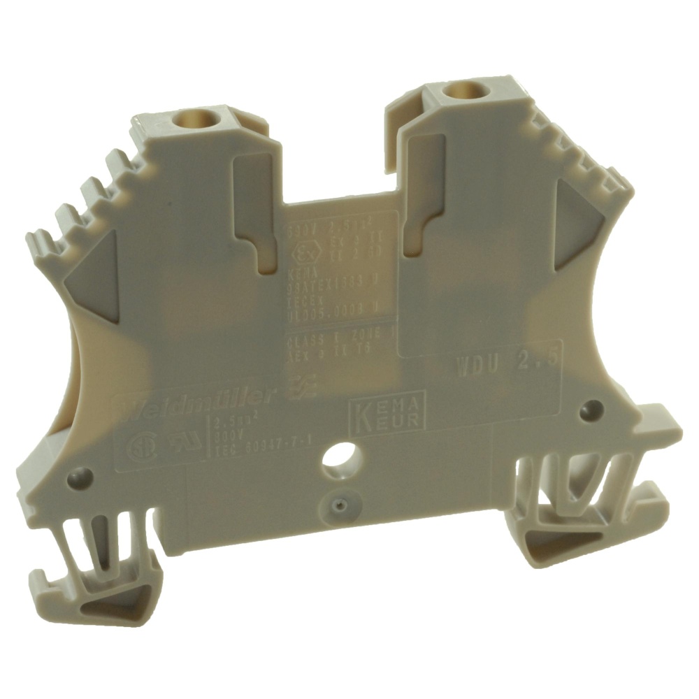 TERMINAL BLOCK DIN RAIL 2 POSITION 30-12AWG 102000 WDU2.5 1020000000 ...