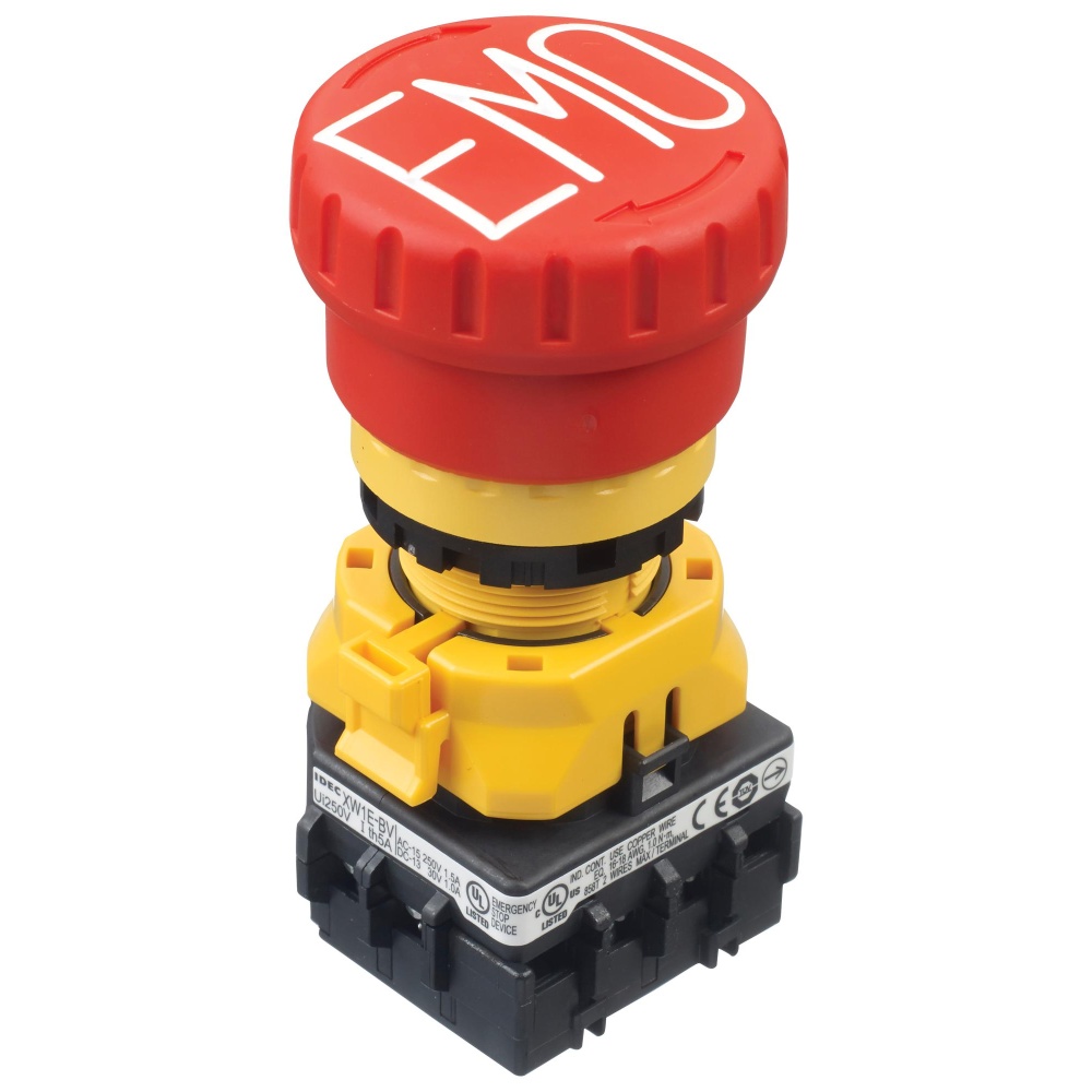 E-STOP PB SW 4PST-NC 5A 125V SCREW XW1E-BV404MFRH-EMO IDEC製｜電子部品・半導体通販のマルツ