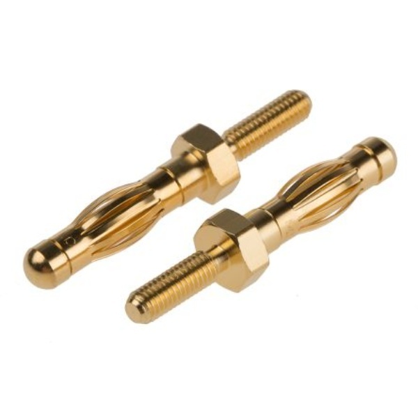 Multilam uninsulated plug w/M3 stud 4mm 22.1055 マルチコンタクト製｜電子部品・半導体通販のマルツ