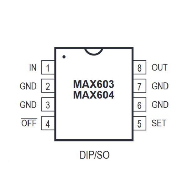 低ドロップアウト電圧レギュレータ MAX604CPA+ Maxim製｜電子部品・半導体通販のマルツ