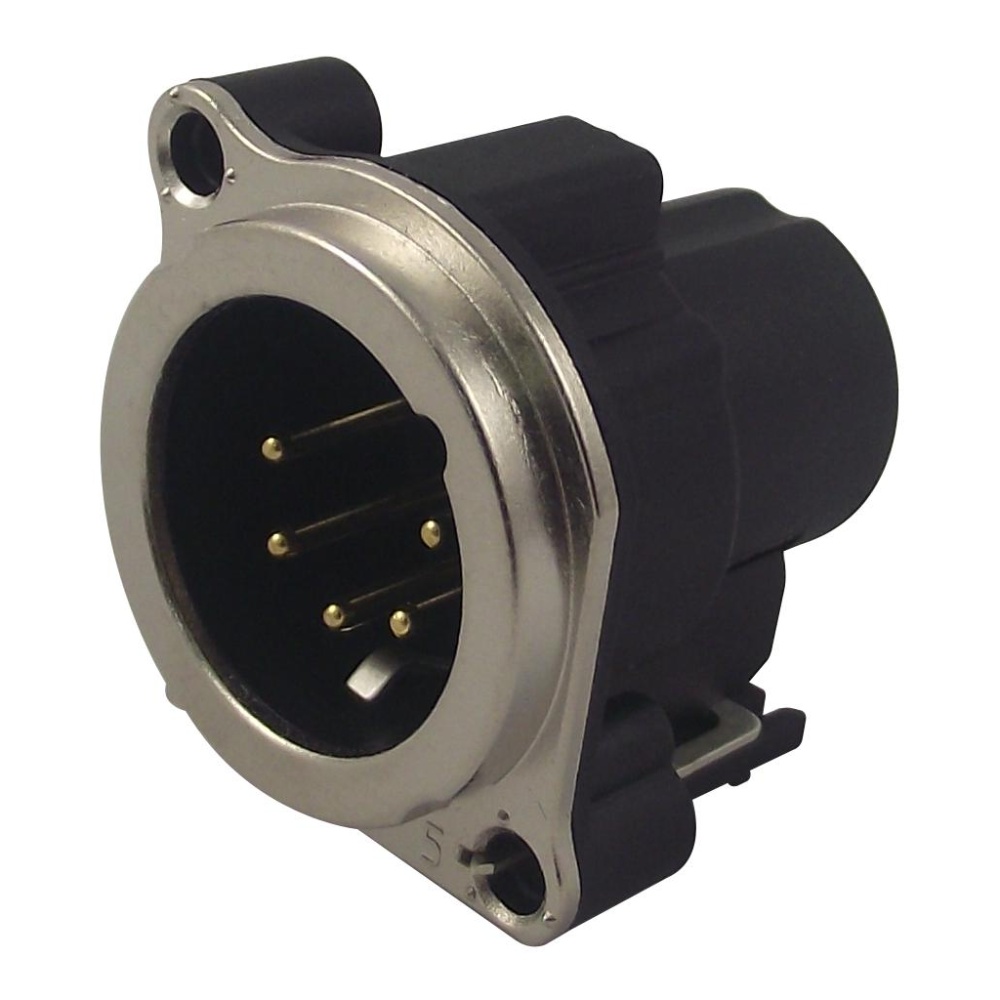 PLUG XLR PANEL PCB VERT. 5POLE NC5MBV ノイトリック(NEUTRIK)製｜電子部品・半導体通販のマルツ