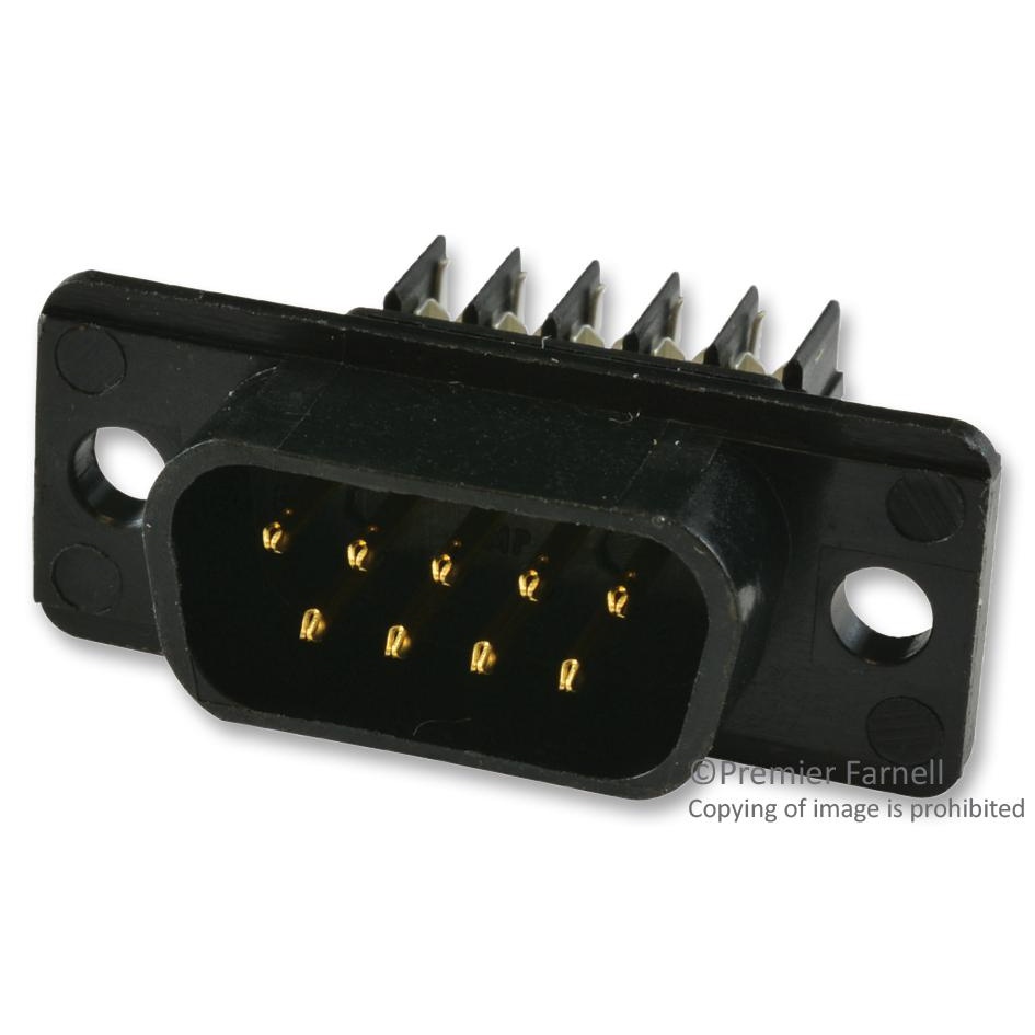D SUB CONNECTOR STANDARD 9 POSITION PLUG 745203-9 AMP Connectors / TE ...