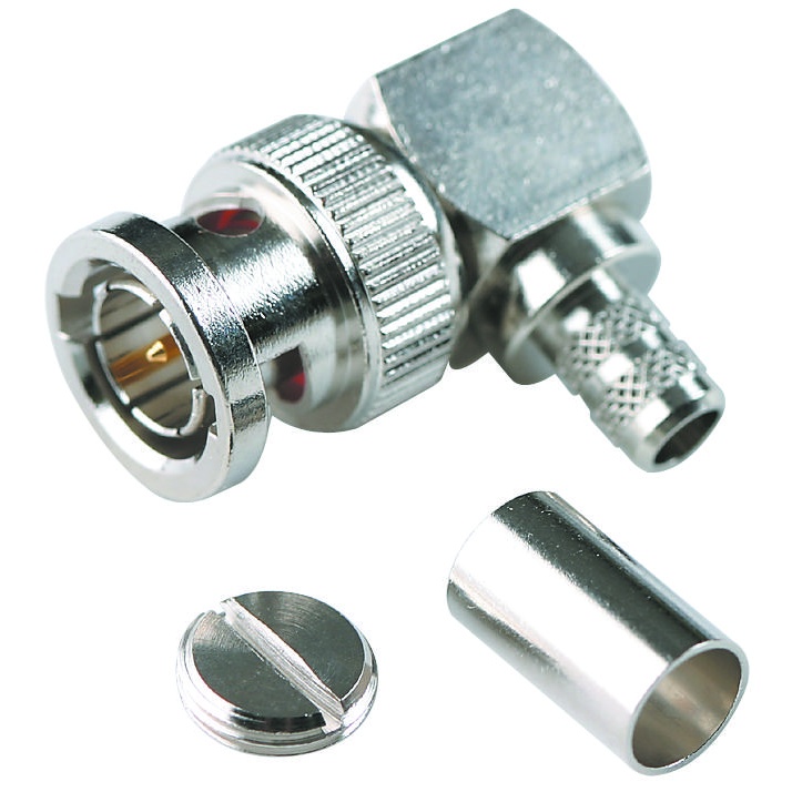 RF/COAXIAL BNC PLUG R/A 75 OHM CRIMP/SLDR 112179 Amphenol RF製｜電子部品・半導体通販のマルツ
