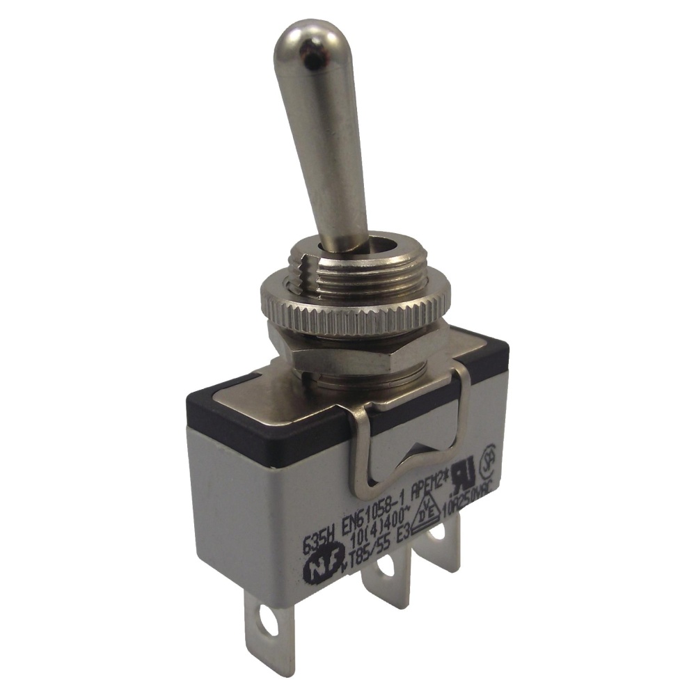 SWITCH TOGGLE SPST 15A 250V 635H/2 Apem Inc.製｜電子部品・半導体通販のマルツ