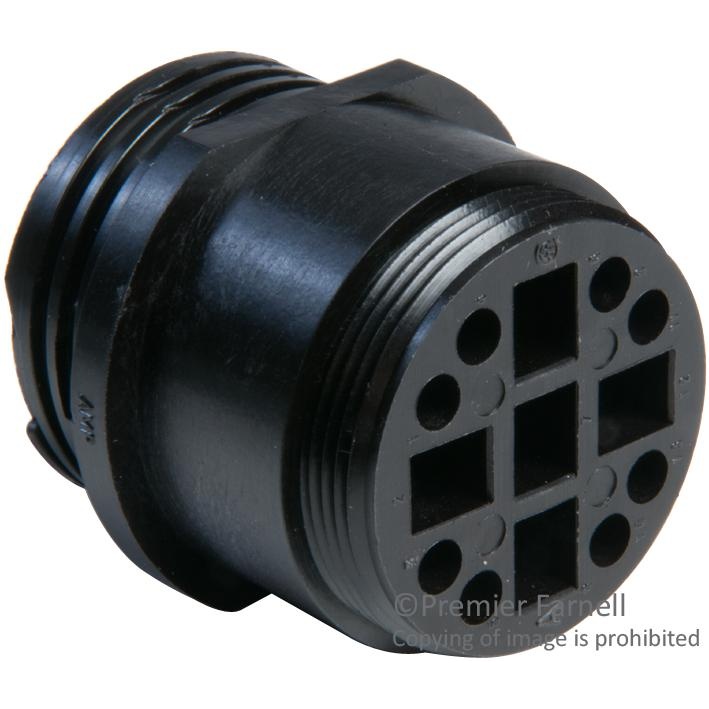 CIRCULAR CONNECTOR PLUG SIZE 23 13 POSITION FREE HANGING 211825-2 AMP ...
