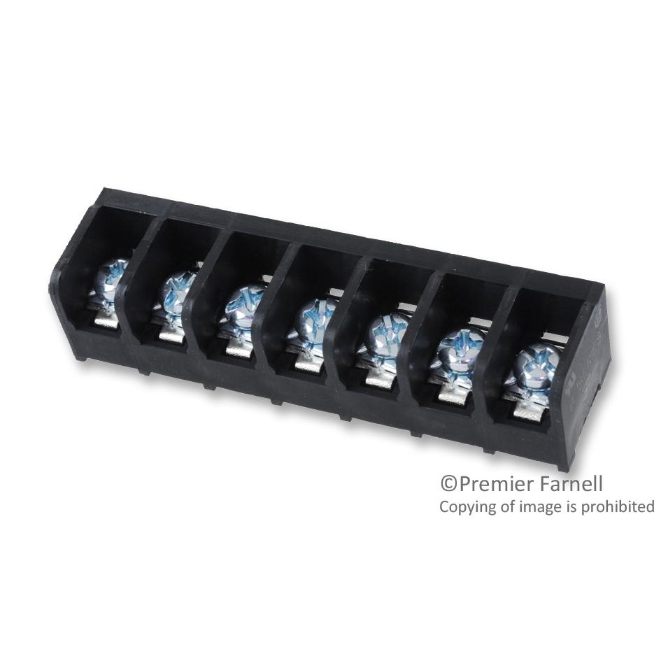 TERMINAL BLOCK BARRIER 7 POSITION 22-12AWG 6PCV-07-006 TE Connectivity ...