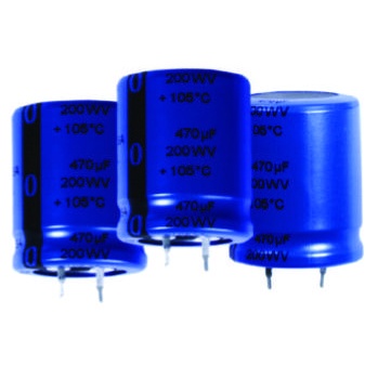 ALUMINUM ELECTROLYTIC CAPACITOR 330UF 400V 20% SNAP-IN SLP331M400E5P3 ...