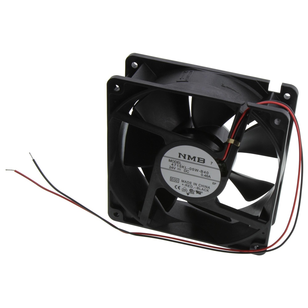 AXIAL FAN 119MM x 38MM 24V 118CFM 46.5dBA 4715KL-05W-B40-E00 NMB ...