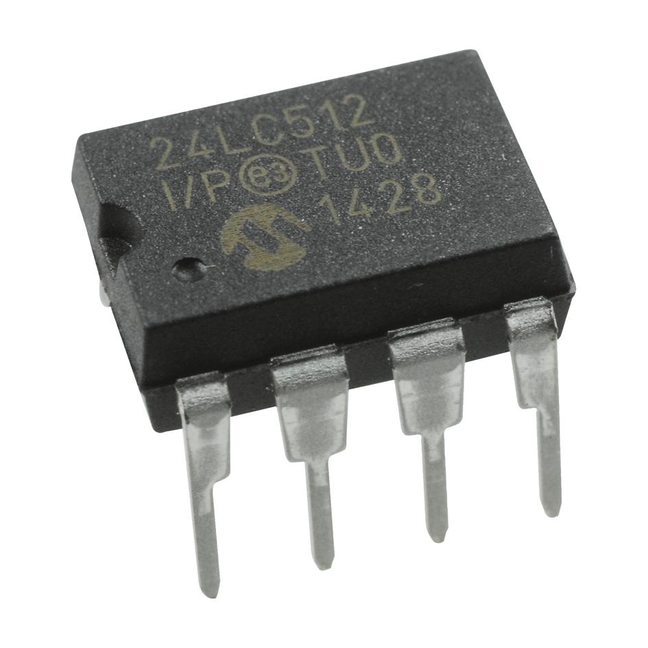 IC EEPROM 512KBIT SERIAL 400KHZ DIP-8 24LC512-I/P Microchip製｜電子部品・半導体通販のマルツ