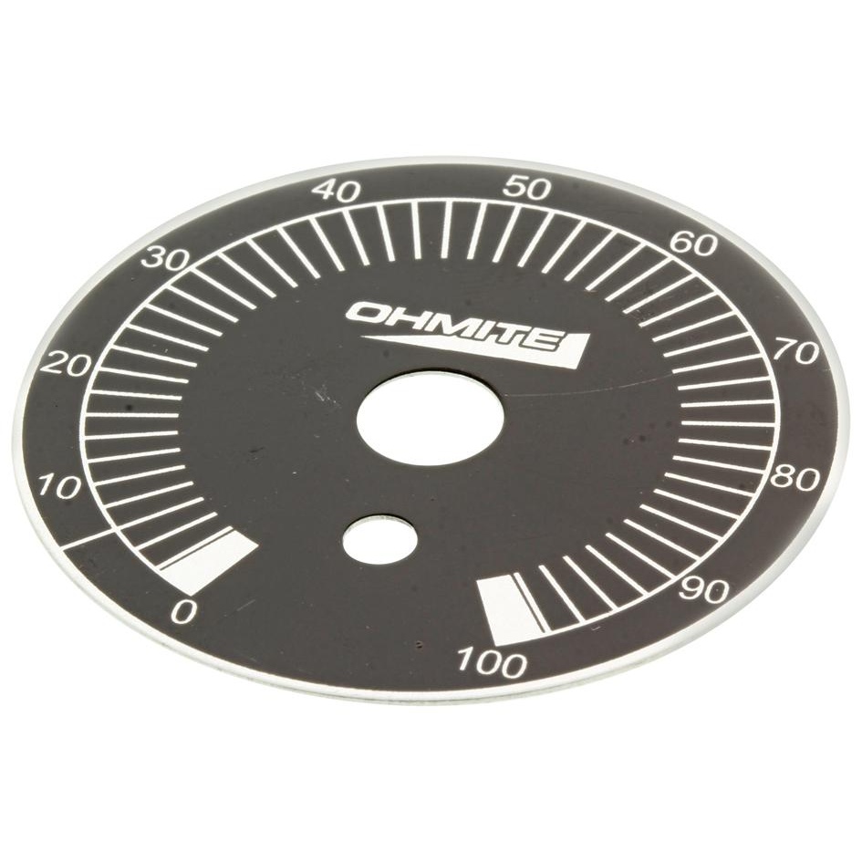 PLATE DIAL ALUMINUM BLACK 5000E Ohmite製｜電子部品・半導体通販のマルツ