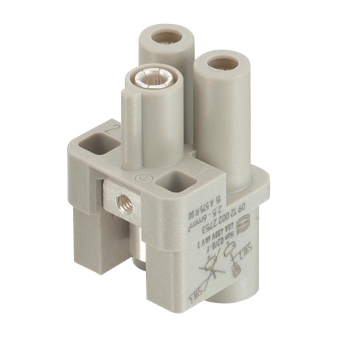 HEAVY DUTY INSERT RCPT 2+PE 6MM2 09120022753 Harting製｜電子部品・半導体通販のマルツ