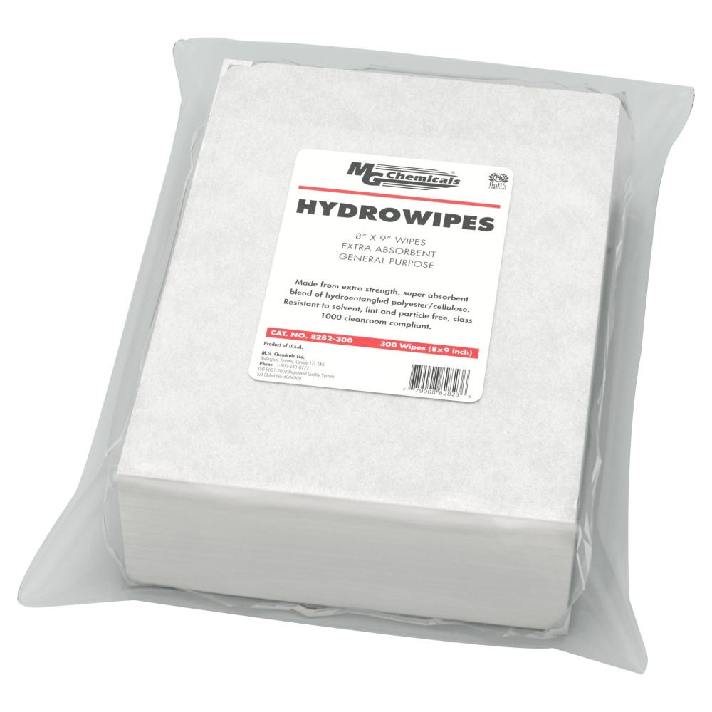 HYDRO WIPE 8inch X 9inch PK300 8282-300 MG Chemicals製｜電子部品・半導体通販のマルツ