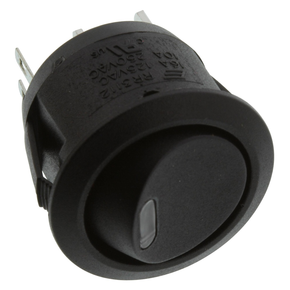 ROCKER SWITCH SPST 16A 125VAC PANEL RR3112LBLKBLKREDEF3 E-Switch製｜電子部品 ...