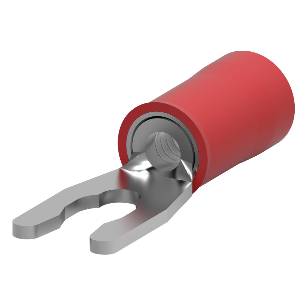 TERMINAL SPADE TONGUE 22-16AWG RED 52929 AMP Connectors / TE ...