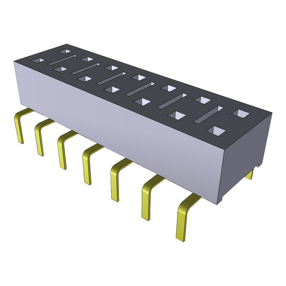 CONNECTOR RCPT 14POS 2ROW 2.54MM HLE-107-02-L-DV-PE Samtec Inc.製｜電子部品 ...