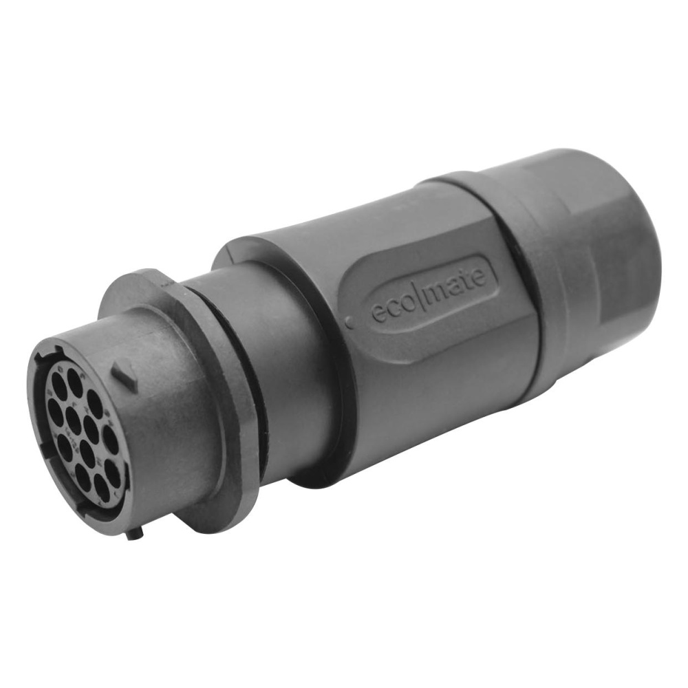 RECEPTACLE INLINE 12 POSITIONS SIZE 14 PIN CONTACT SILICONE RUBBER SEAL ...