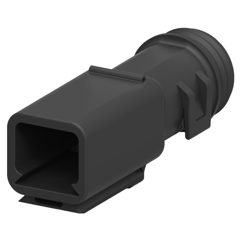 BACKSHELL RCPT 180 DEG PA BLACK 1011-229-0205 TE Connectivity(Tyco ...