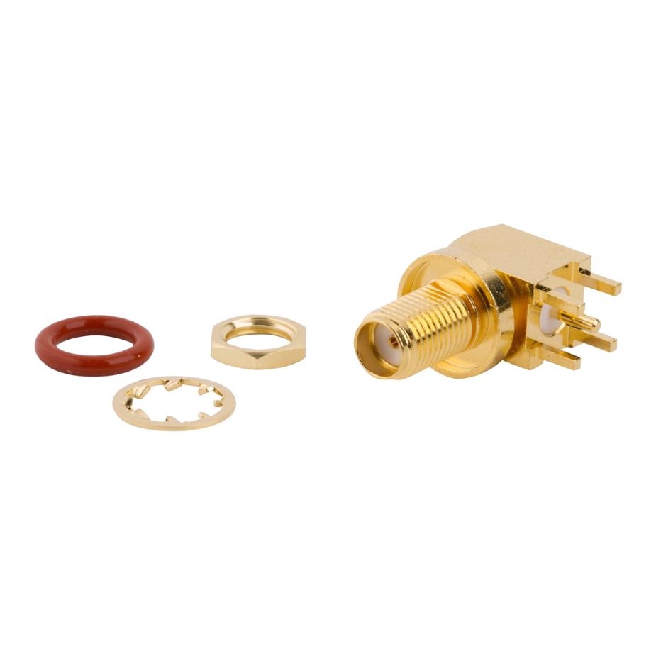 RF COAX CONN SMA R/A JACK 50 OHM PCB 132203-18 Amphenol RF製｜電子部品・半導体通販のマルツ