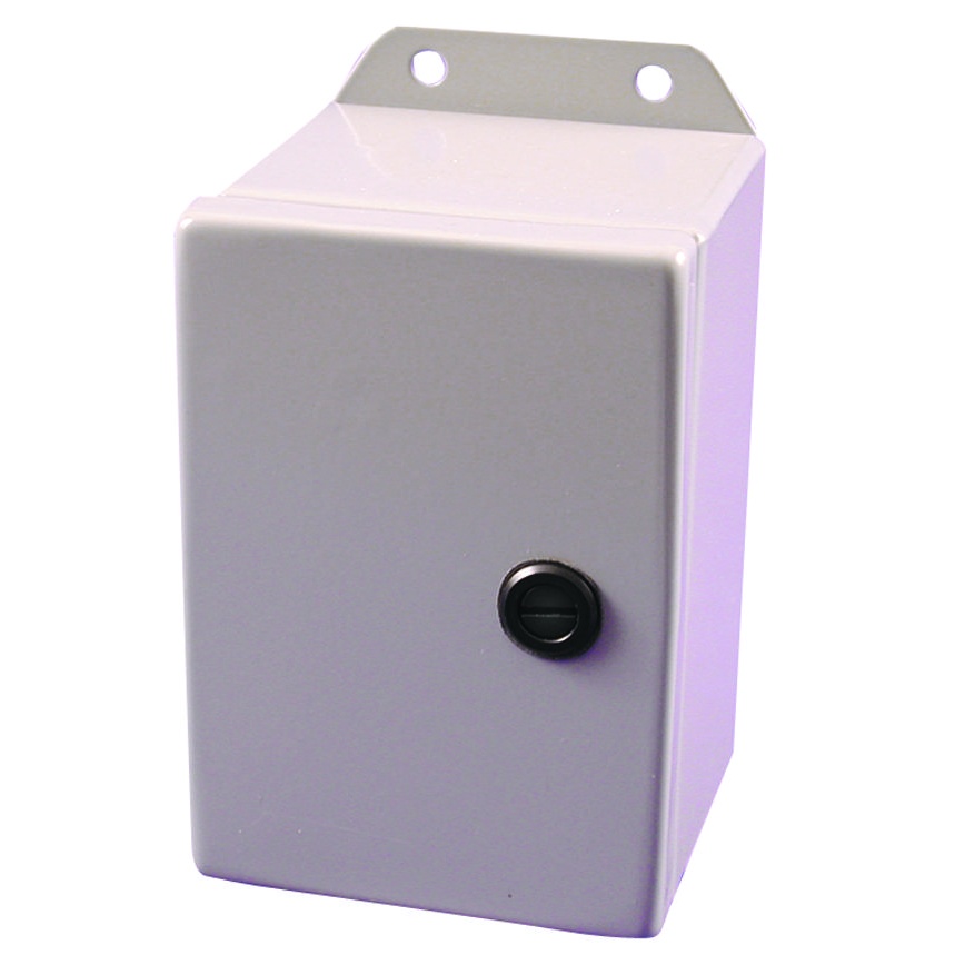 N4 12 ECLIPSE JR ENCLOSURE W/PANEL 6X6X4 STEEL GRAY EJ664 Hammond ...
