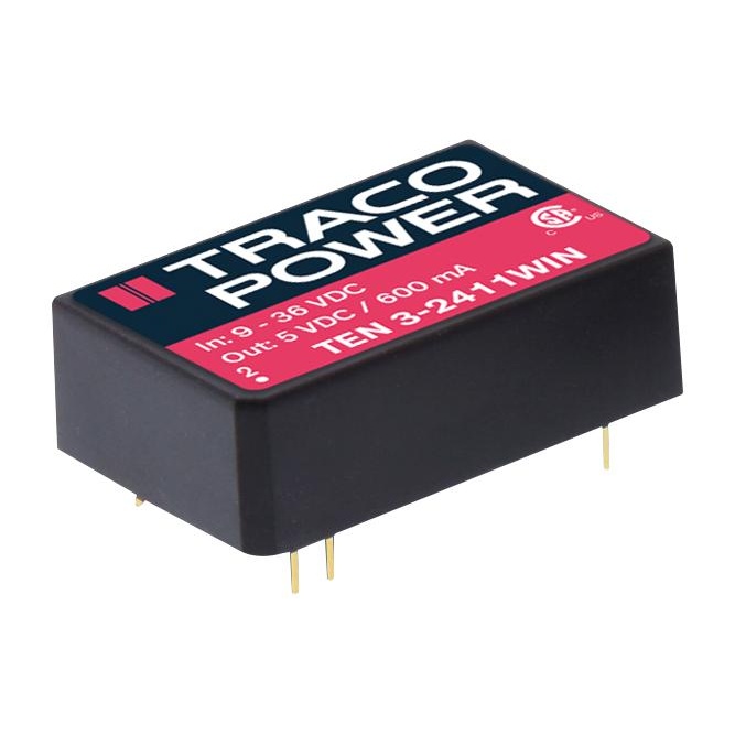 DC-DC CONVERTER 15V 0.2A DIP TEN 3-2413WIN Traco Power製｜電子部品・半導体通販のマルツ