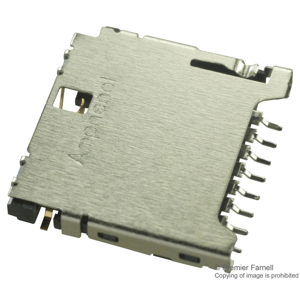 MICRO SD CONNECTOR NONE PUSH 8POS 114-00841-68 Amphenol Communications ...