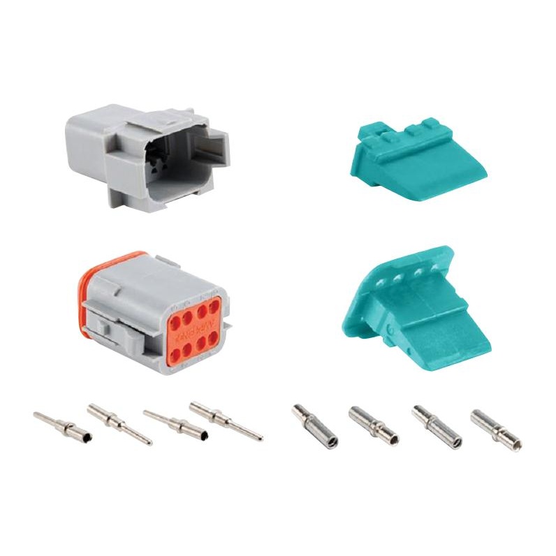 KIT PLUG & RCPT CONN/WEDGELOCK/CONTACT AT8PS-CKIT AMPHENOL SINE/TUCHEL製 ...