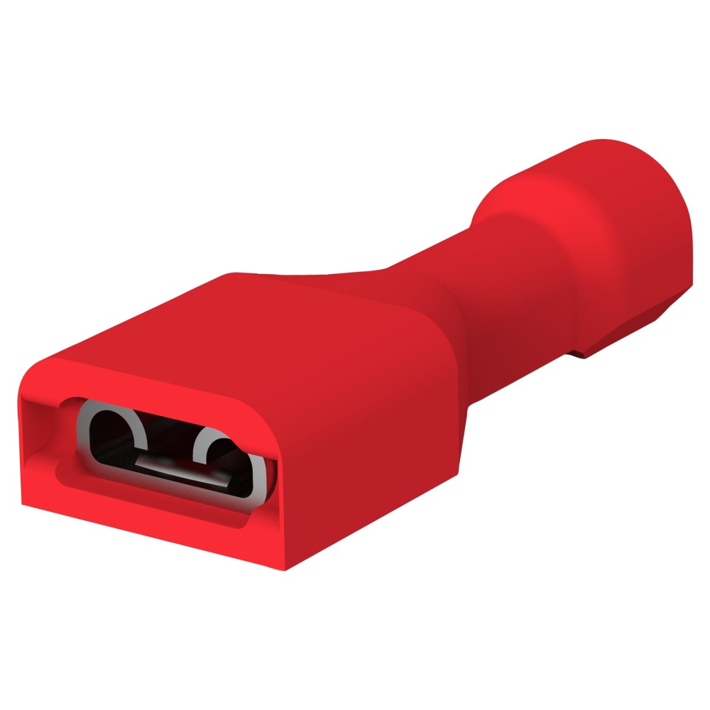 FEMALE DISCONNECT 4.75MM 22-18AWG RED 2-520401-2 AMP Connectors / TE ...