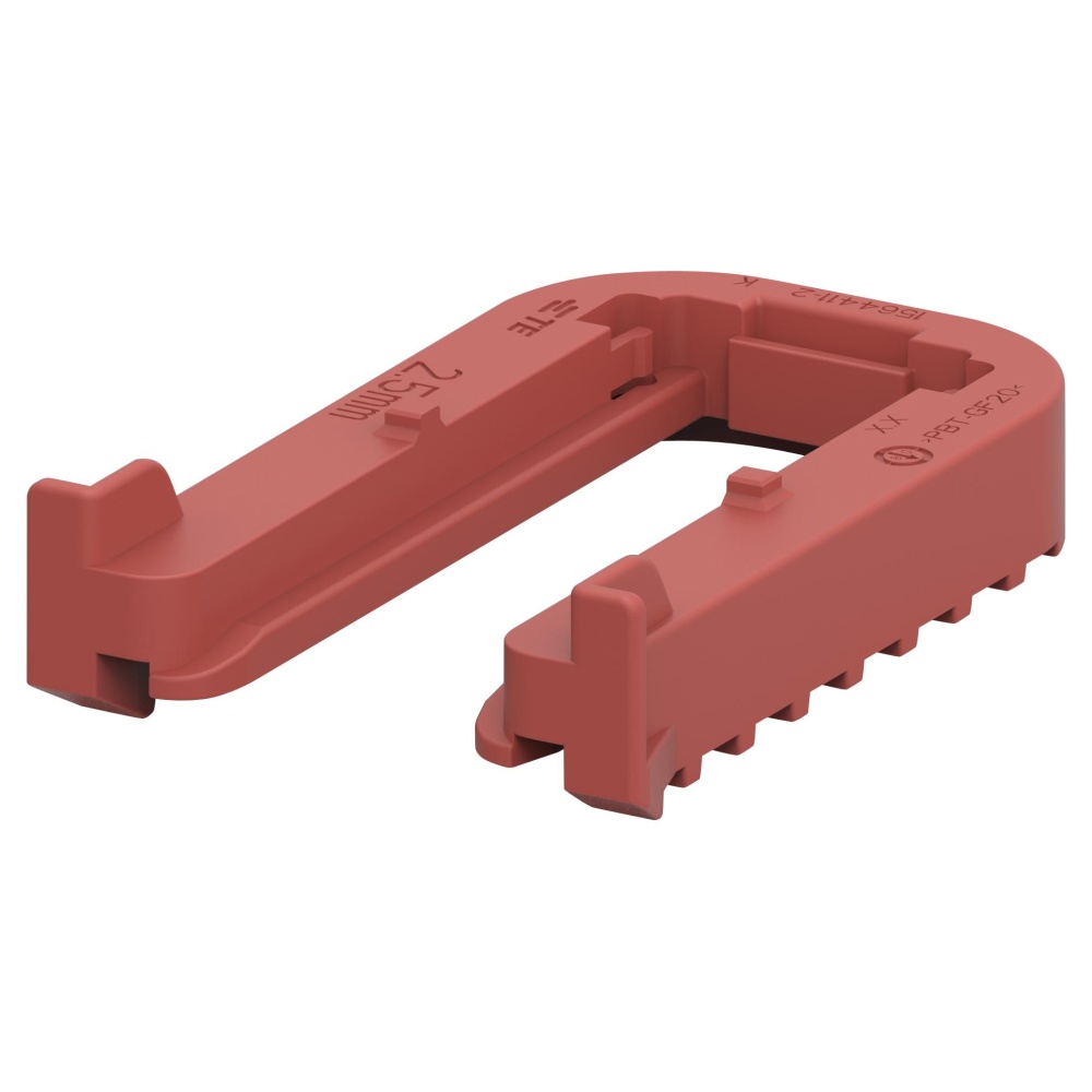 MOUNTING CLIP PBT GF RED 1564411-2 TE Connectivity(Tyco Electronics)製 ...