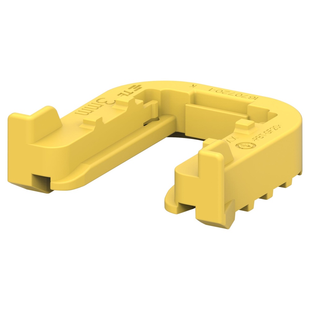 MOUNTING CLIP PBT GF YELLOW 1670720-1 TE Connectivity(Tyco Electronics ...