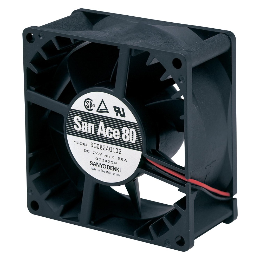 DC AXIAL FAN 80.5CU.FT/MIN BALL 80MM 9G0812P1H03 SANYO(Panasonic)製｜電子部品 ...