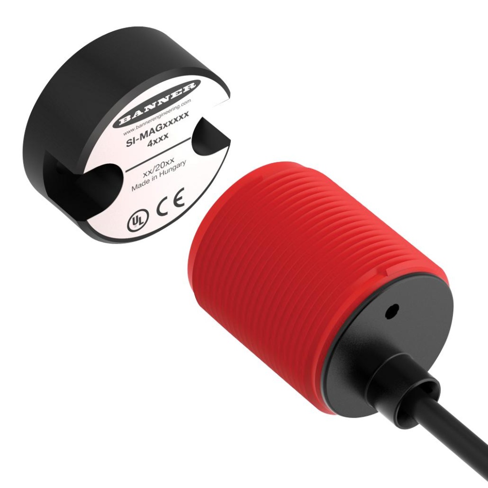 MAGENTIC SWITCH: 30 MM BARREL SENSOR SI-MAGB3SM W/30 BANNER ENGINEERING ...