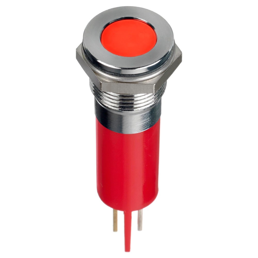 LED PANEL INDICATOR RED 12MM 12VDC Q12F1CXXHR12E Apem Inc.製｜電子部品・半導体通販のマルツ