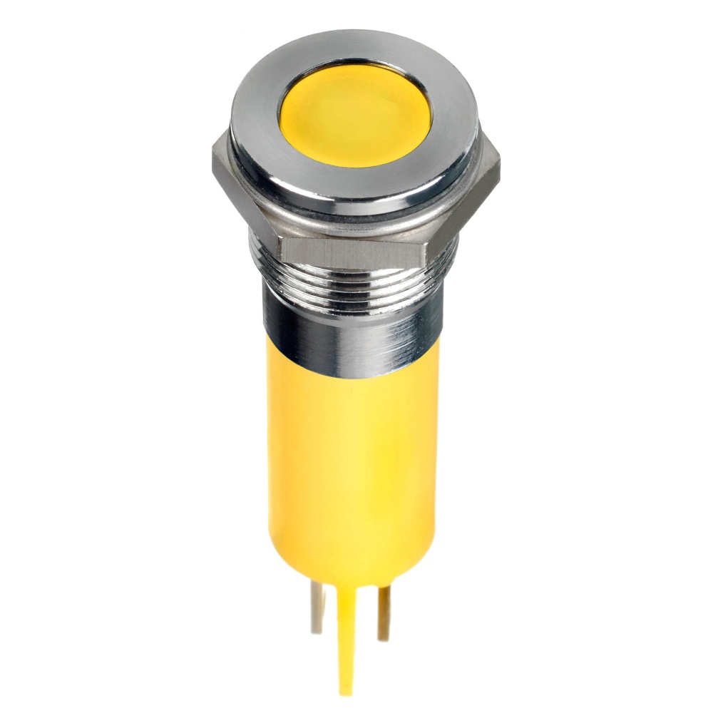 LED PANEL INDICATOR YELLOW 12MM 24VDC Q12F1CXXHY24E Apem Inc.製｜電子部品・半導体 ...