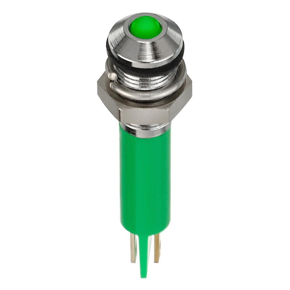 LED PANEL INDICATOR GREEN 6MM 3.2V Q6P1CXXHG02E Apem Inc.製｜電子部品・半導体通販のマルツ